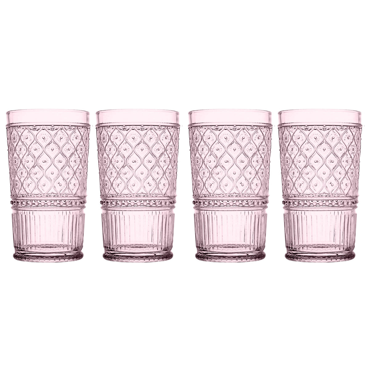 Claro Pink Highball, Set of 4 – Godinger