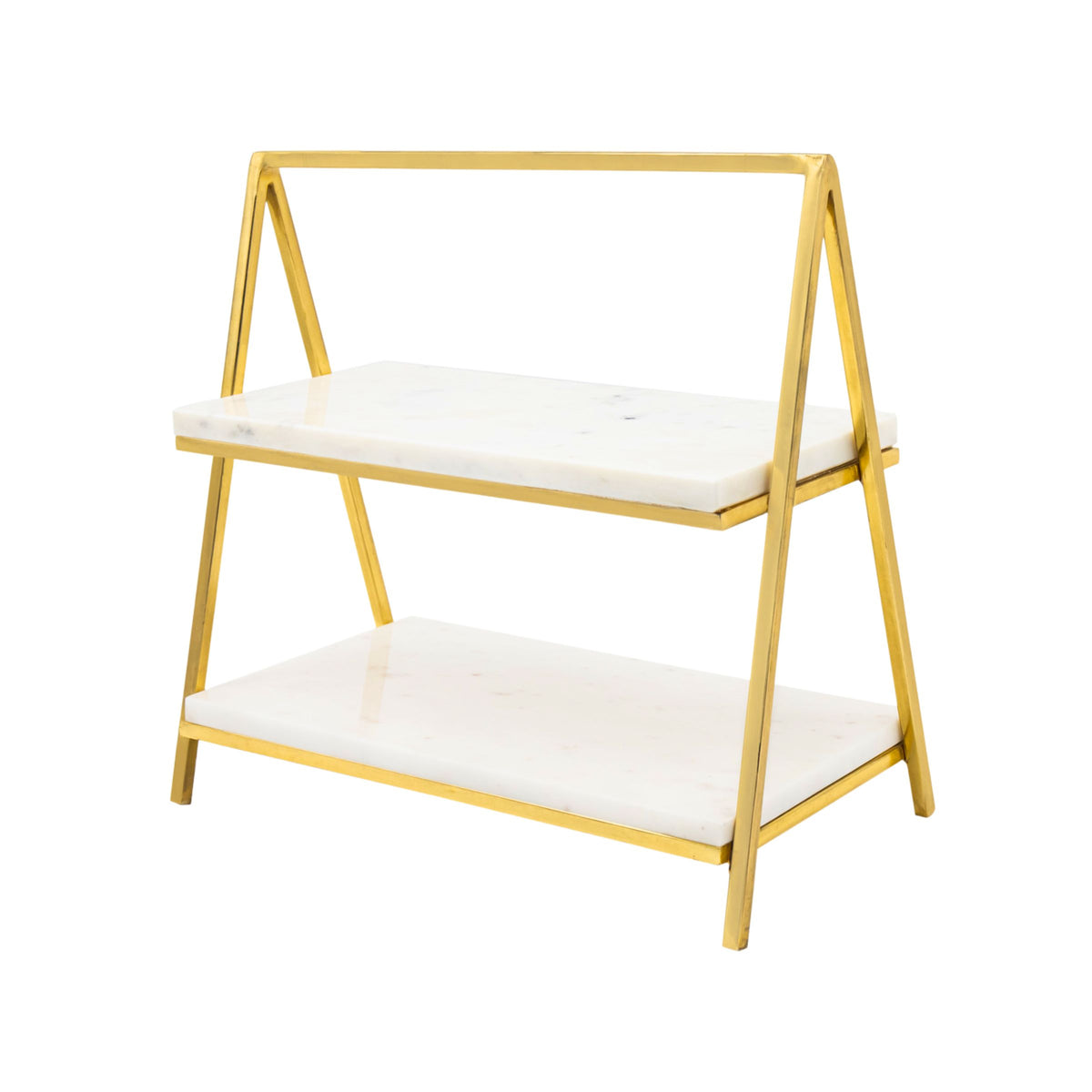 Doux Marble Two Tier Serving Stand – Godinger