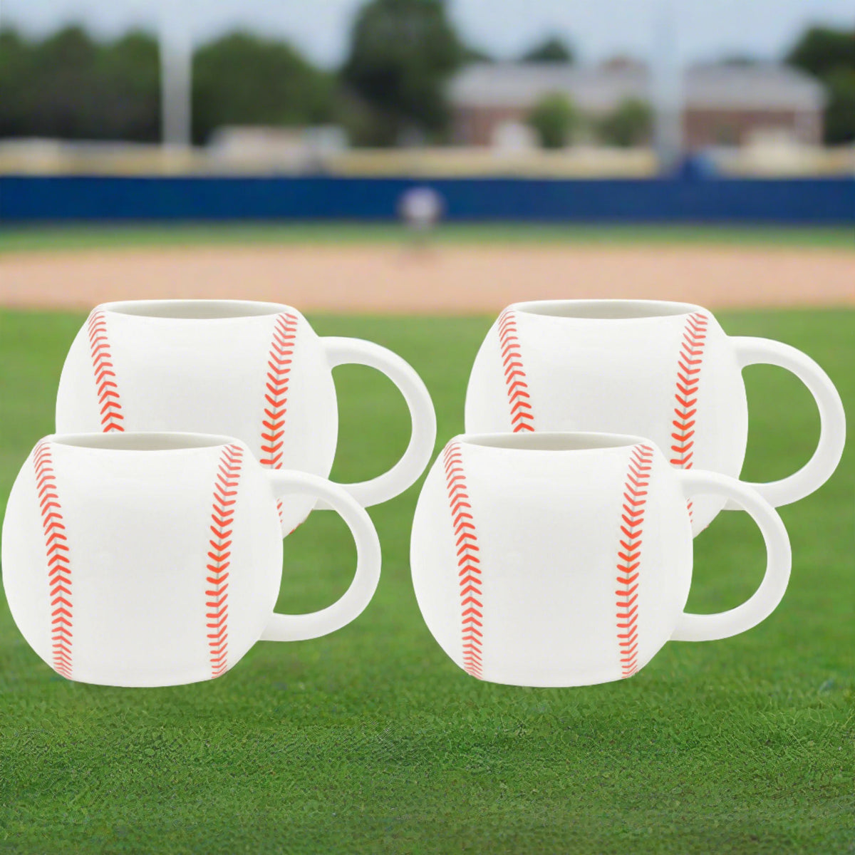 Godinger League Baseball Mug, Set of 4