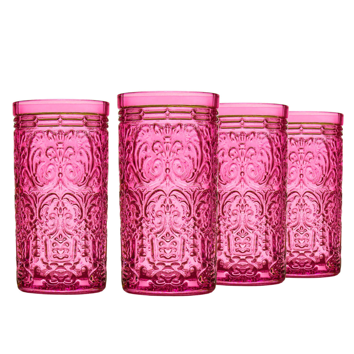 Jax Hot Pink Highball, Set of 4 – Godinger