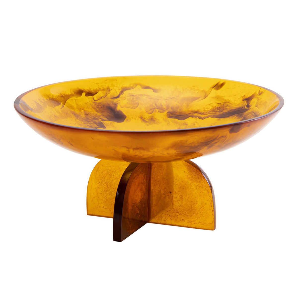 Lucente Tortoise Shell Resin Fruit Bowl – Godinger