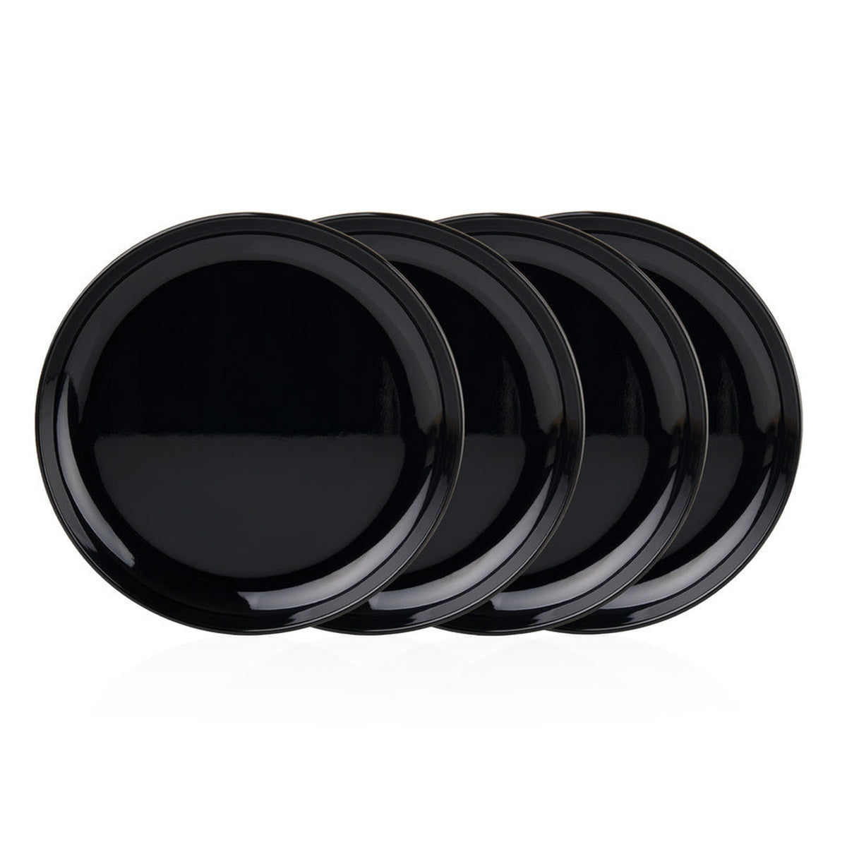 Marbella Black Stacking Melamine Salad Plate, Set of 4 – Godinger