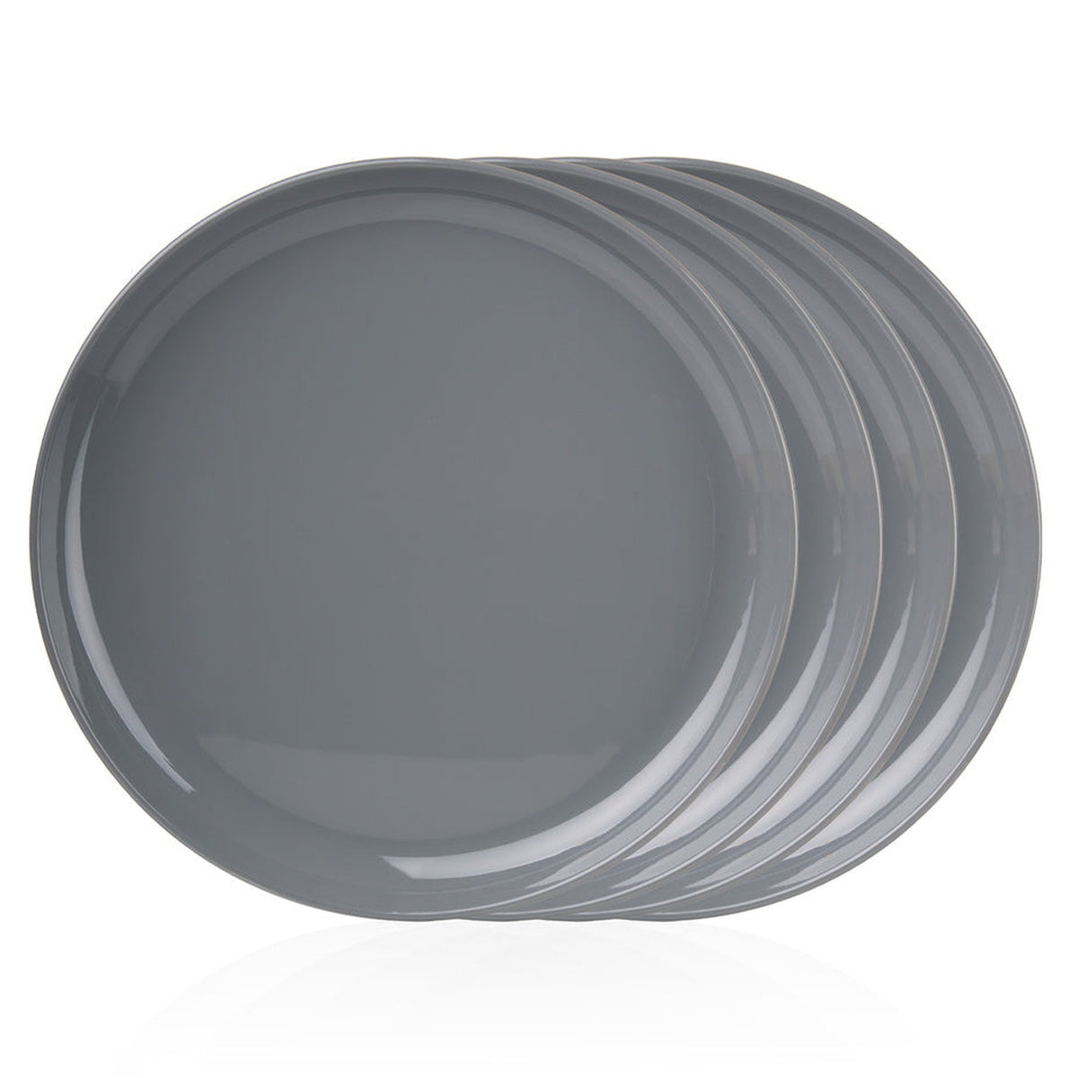 Marbella Grey Stacking Melamine Dinner Plate, Set of 4 – Godinger