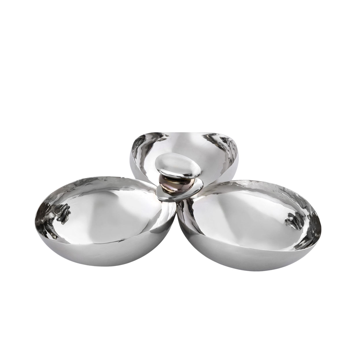 Pebble Gunmetal Trio Nut Bowl – Godinger