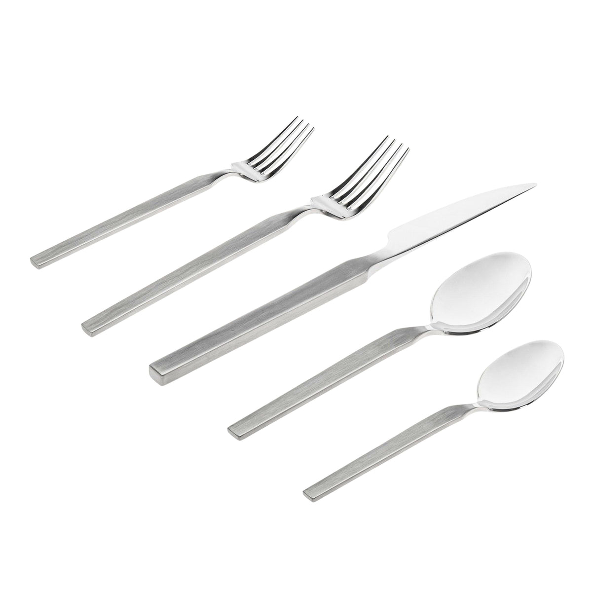 Podium Satin 18/10 Stainless Steel 20 Piece Flatware Set, Service For ...