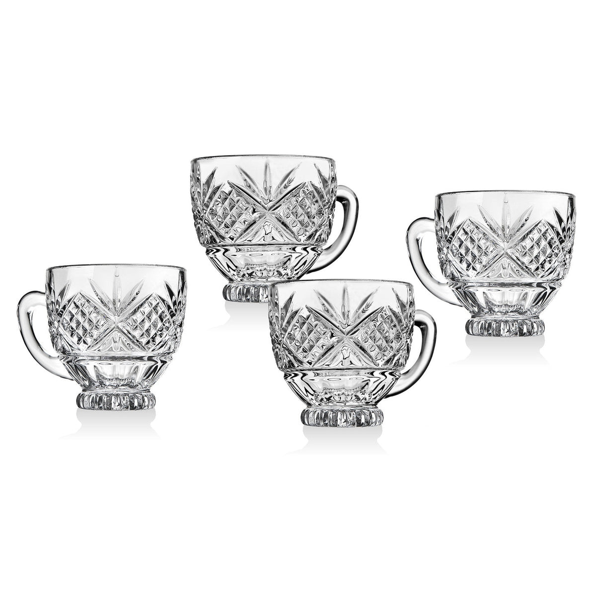 Dublin Crystal Coffee Mug, Set of 4 – Godinger